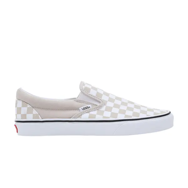 VANS Classic Checkerboard Slip-on Sneakers - Cream