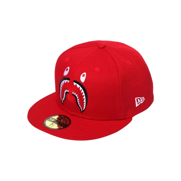 A BATHING APE Shark New Era 95fifty Cap - Red