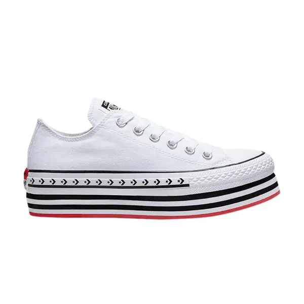 CONVERSE Chuck Taylor All Star Platform Layer Low Top Sneakers - White
