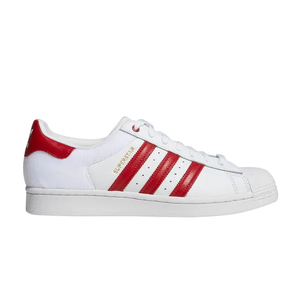 Adidas Superstar Velcro Patches - Red