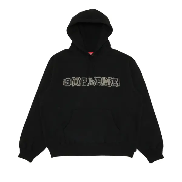 Supreme Beaded Hooded Sweatshirt - Black