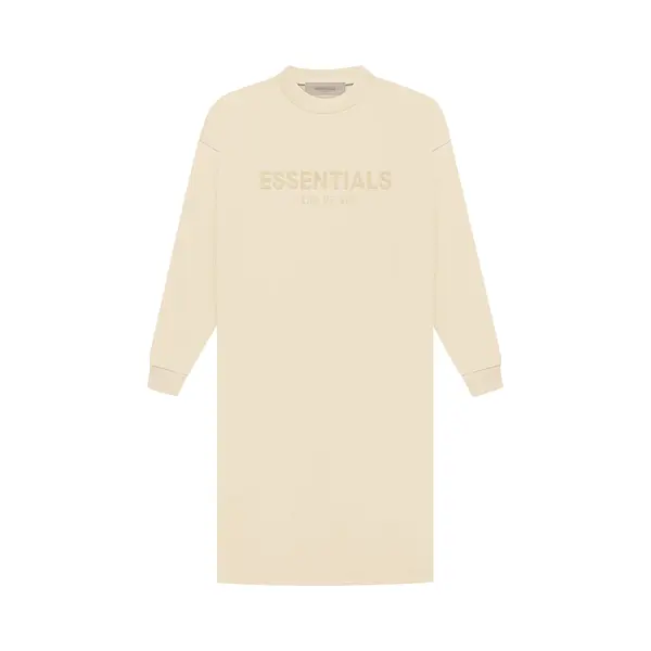 Fear Of God Long-sleeve Tee Dress 'egg Shell - Cream