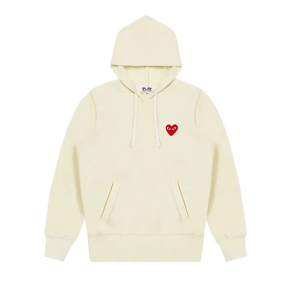 Play Comme Des Garcon Hoodie - White