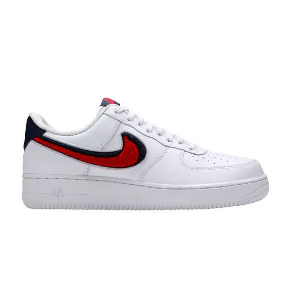 Nike Force 1 07 Lv8 'chenille Swoosh' Sneakers - White