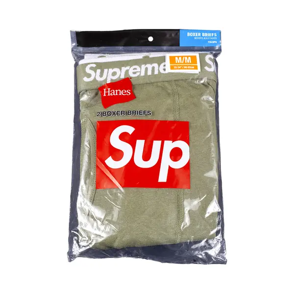 Supreme X Hanes Boxer Briefs 'olive - Green