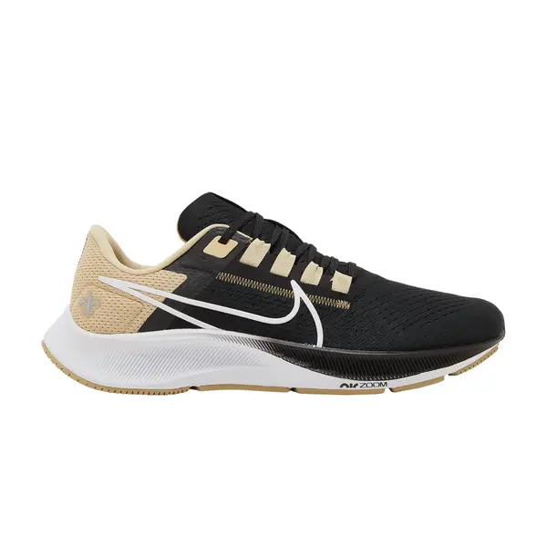 Nike Nfl X Air Zoom Pegasus 38 'new Orleans Saints - Black