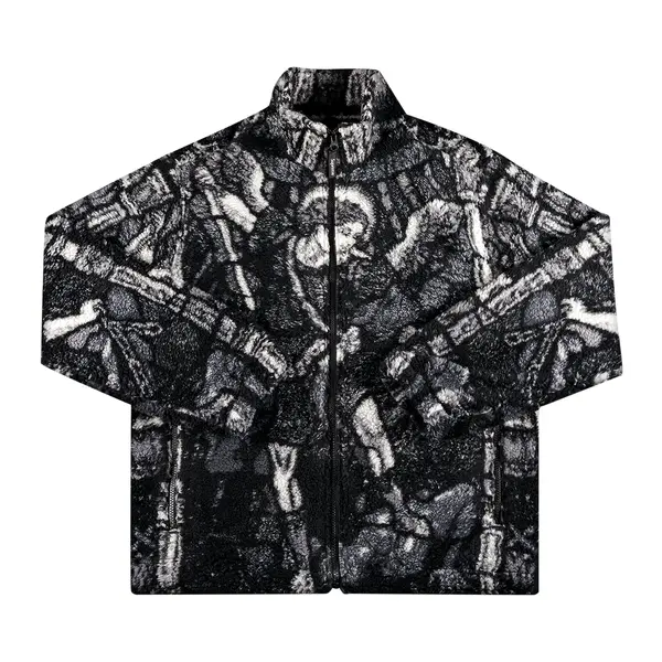 Supreme Saint Michael Fleece Jacket - Black