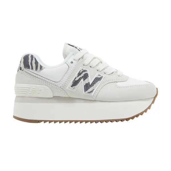 NEW BALANCE 574+ Animal Print Sneakers - Grey