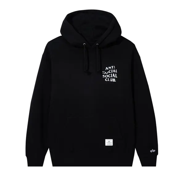 ANTI SOCIAL SOCIAL CLUB X Alpha Essential Hoodie - Black