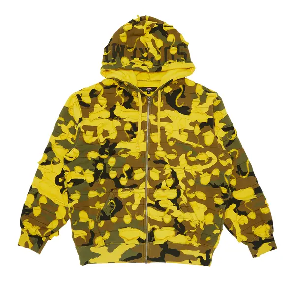 Supreme X Griffin Zip-up Hooded Sweatshirt - Yellow