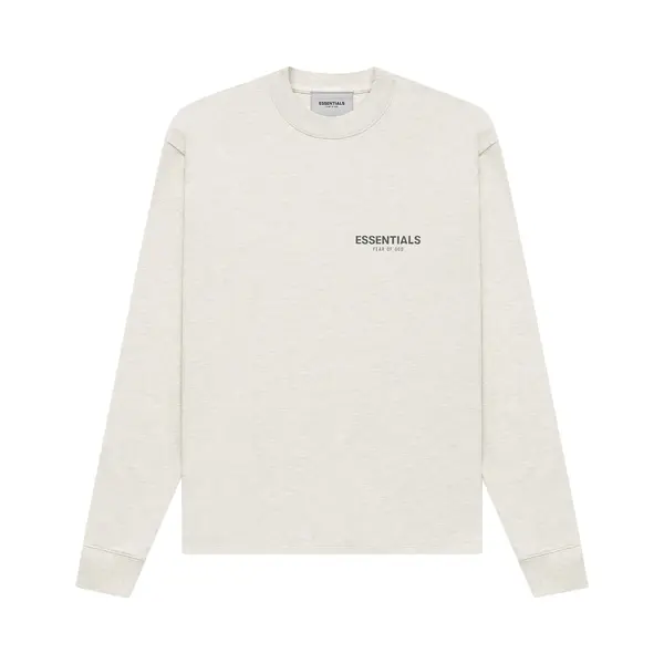 Fear Of God Long-sleeve Tee 'light Heather Oatmeal - Cream