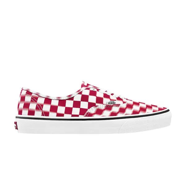 VANS Authentic 'blur Check' Sneakers - Red