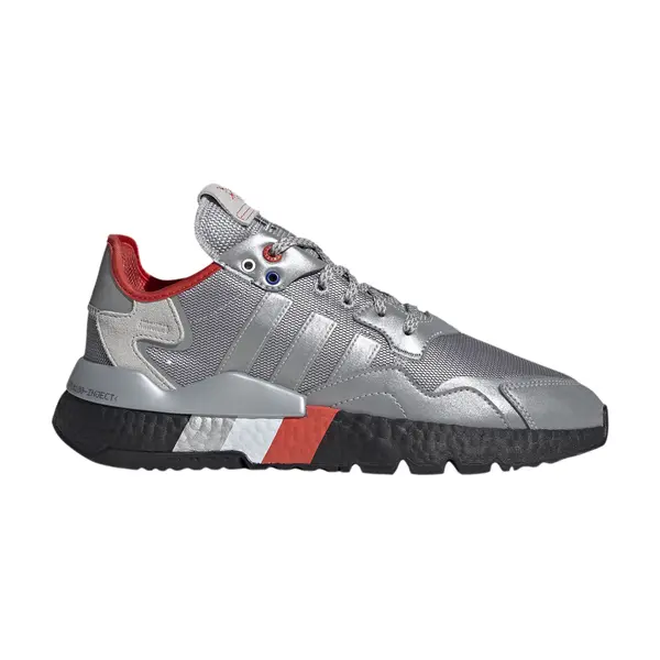 Adidas Nite Jogger Metallic Sneakers - Silver
