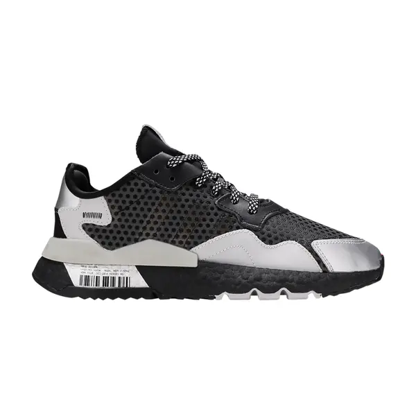 Adidas Nite Jogger Bar Code Graphic Sneakers - Black