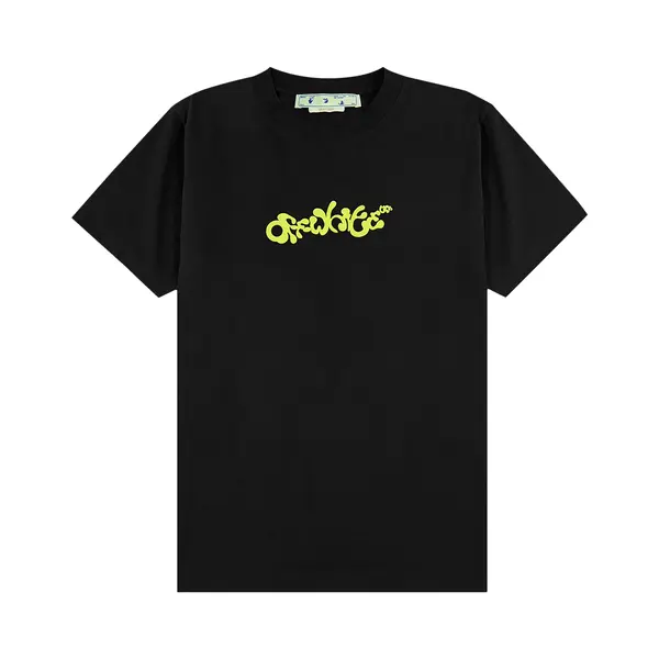 Off-White Opposite Arrow Slim Short-sleeve Tee /lime - Black