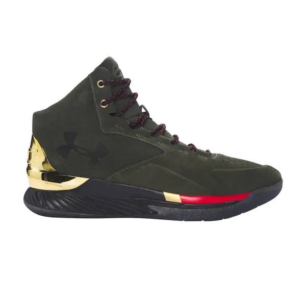Under Armour Curry 1 Lux Mid Suede Sneakers
