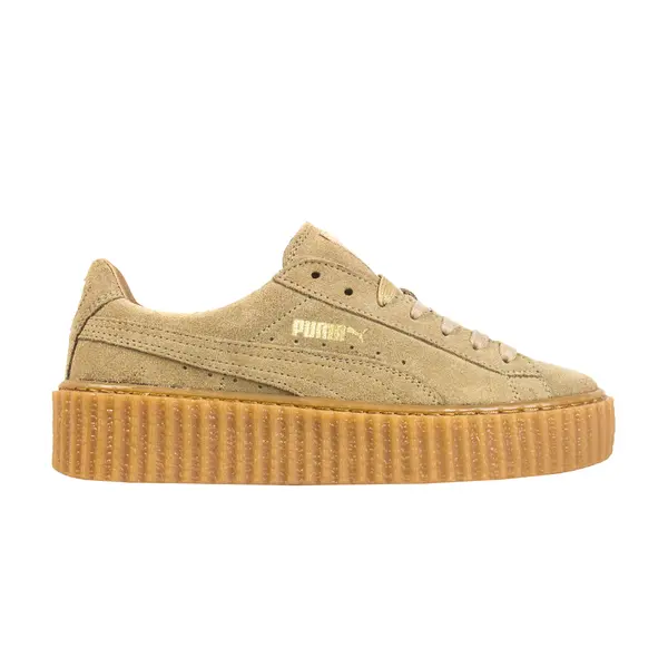 PUMA X Rihanna Suede Creeper 'oatmeal' Sneakers - Tan