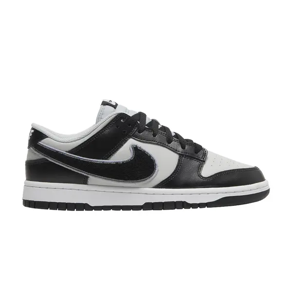 Nike Dunk Low Chenille Swoosh Sneakers - Grey