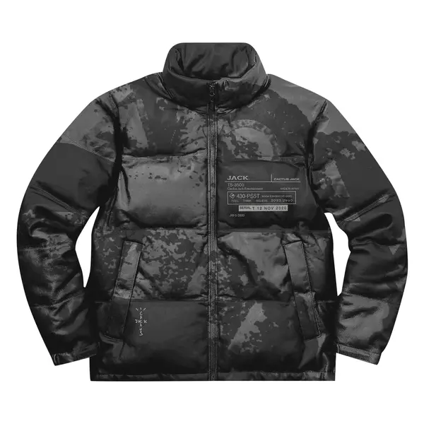 TRAVIS SCOTT X Ps5 System Reflective Down Puffer - Black