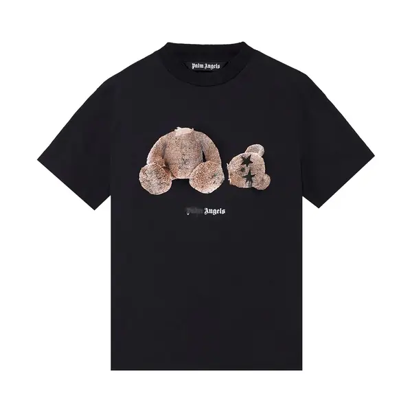 Palm Angels Spray Pa Bear Classic Tee - Black