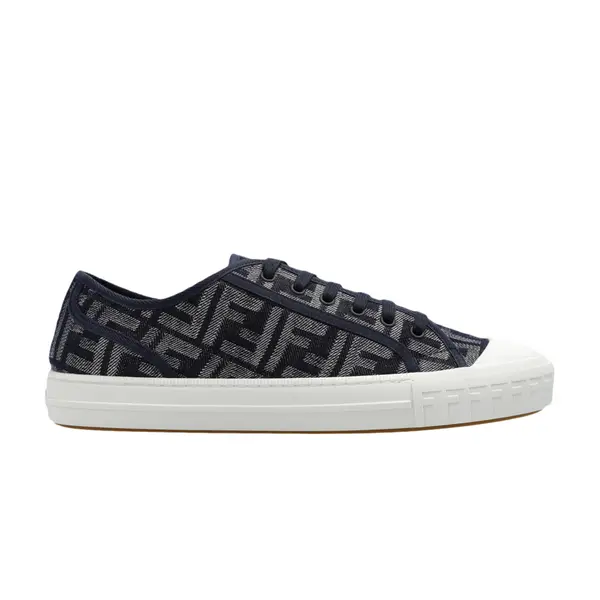 Fendi Domino Denim Sneakers Blue Editorialist
