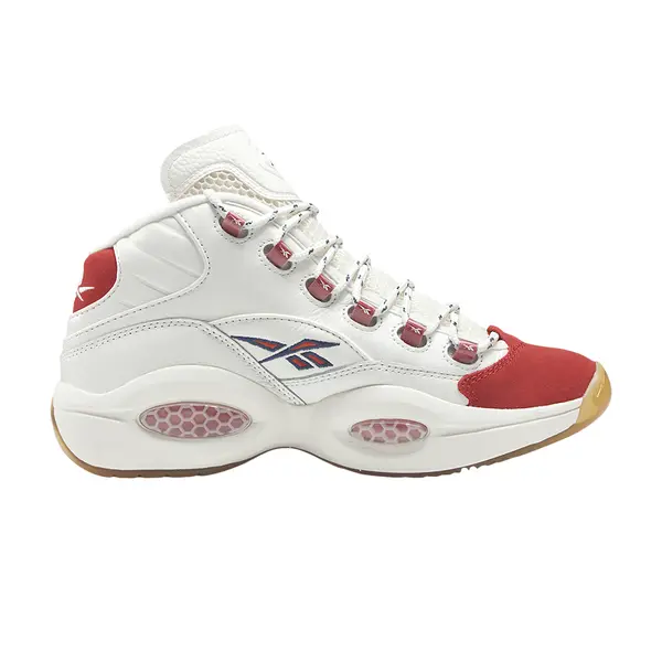 REEBOK Question Mid Vintage Red Toe - White