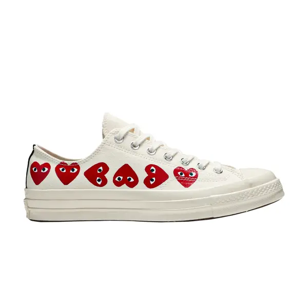 CONVERSE Comme Des Garçons Play X Chuck 70 Low Top Sneakers - White