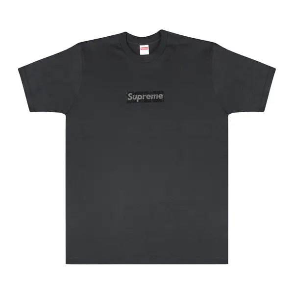 Supreme X Swarovski Box Logo T-shirt - Black
