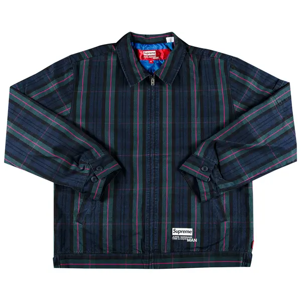 Supreme X Junya Watanabe Printed Work Jacket - Blue