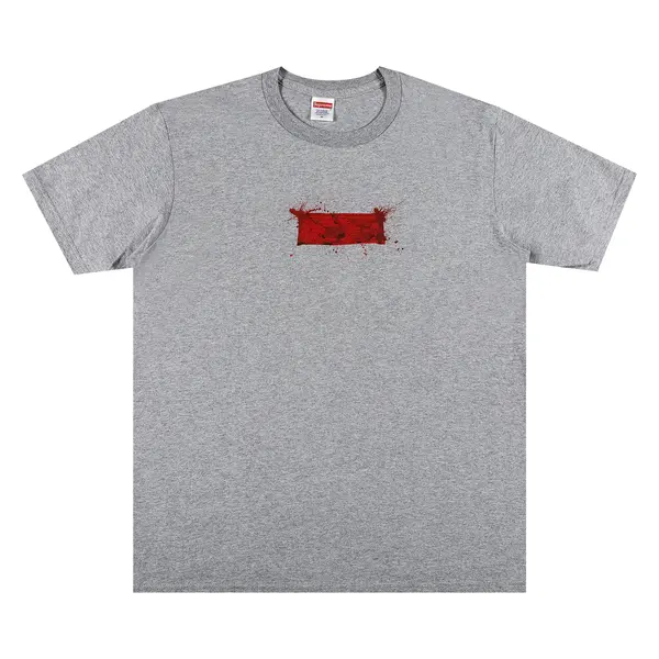 Supreme Ralph Steadman Box Logo Tee 'heather - Grey