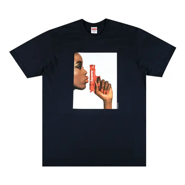 Supreme Water Pistol Tee 'navy - Blue