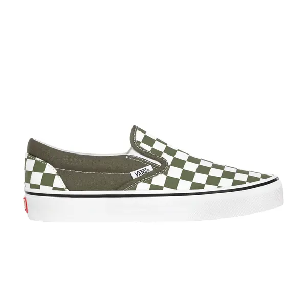 VANS Classic Slip-on Checkerboard - Green