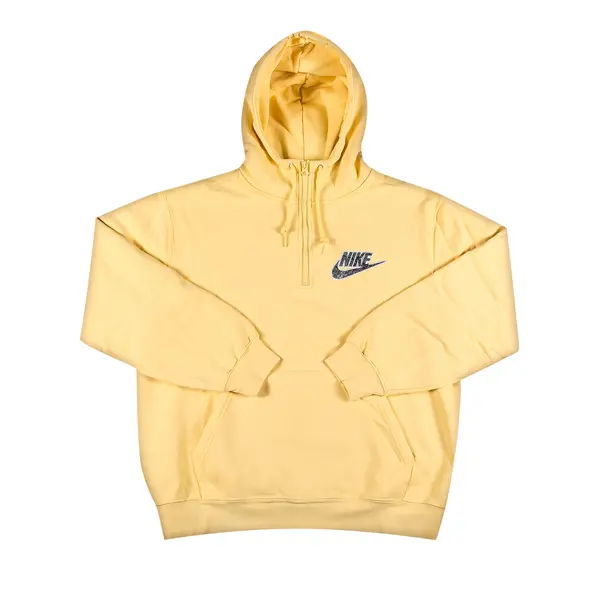 Supreme X Nike Half Zip Hooded Sweatshirt - Yellow