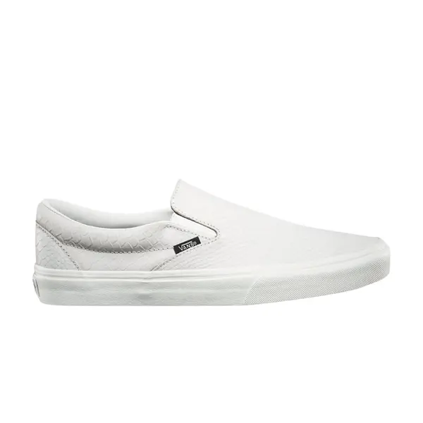 VANS Classic Slip-on With Snakeskin Texture - White
