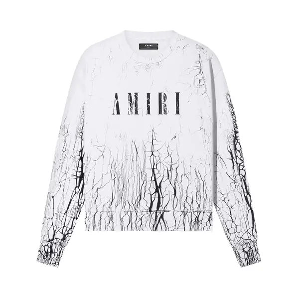 Amiri Cracked Dye Core Logo Crewneck