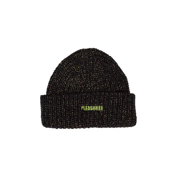 PLEASURES Spark Speckled Beanie - Black