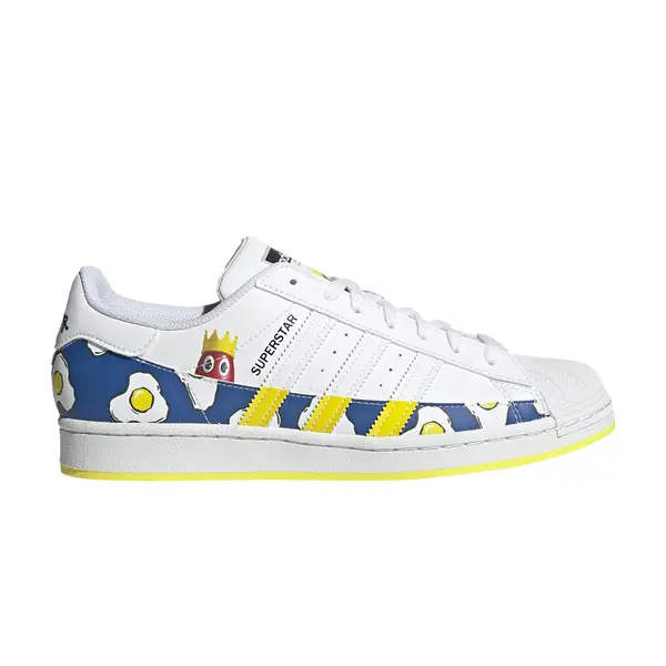 Adidas Philip Colbert X Superstar 'save The Lobster Fried Eggs - White