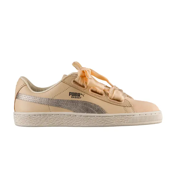 PUMA Basket Heart Up Natural Vachetta Sneakers