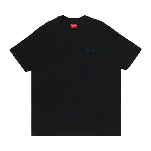 Supreme Washed Capital Short-sleeve Top - Black