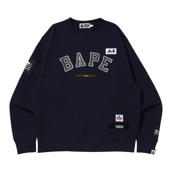 A BATHING APE Relaxed Fit Crewneck - Blue