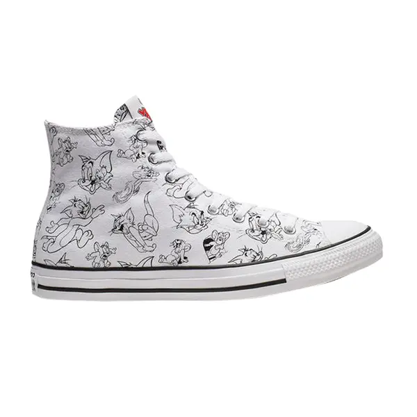 CONVERSE Tom And Jerry X Chuck Taylor All Star High Top Sneakers - White