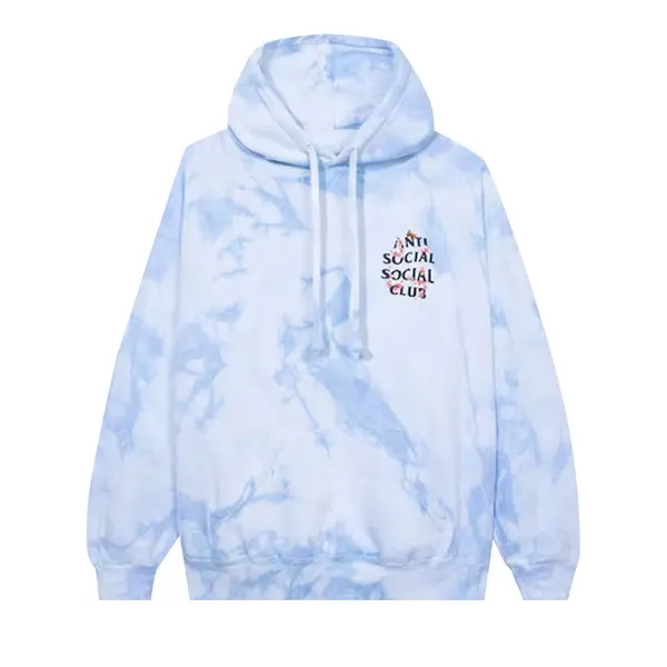 ANTI SOCIAL SOCIAL CLUB Kkoch Never Dies Tie Dye Hoodie - Blue