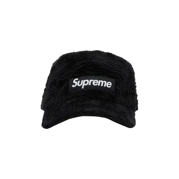 Supreme Swirl Fleece Camp Cap - Black | Editorialist