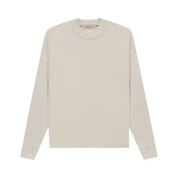 Fear Of God Essentials Long-sleeve Tee 'wheat - Cream