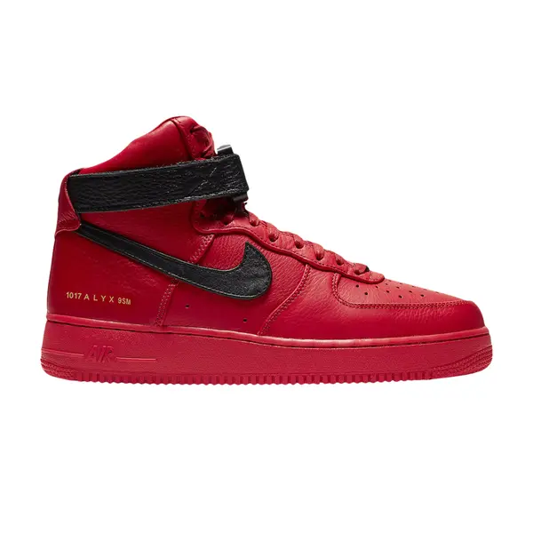 Nike X 1017 Alyx 9sm Air Force 1 High 'university Sneaker - Red