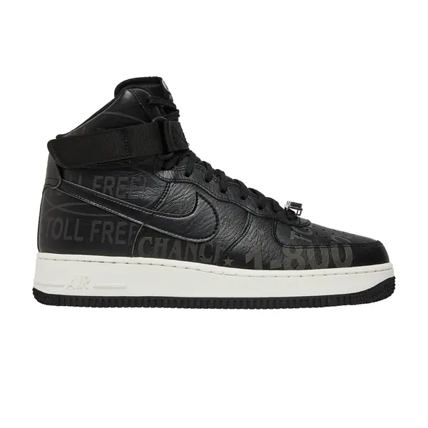 Nike Air Force 1 High '07 Premium 'toll Free Pack' Sneakers - Black