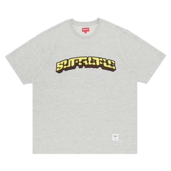 Supreme Block Arc Short-sleeve Top 'heather - Grey
