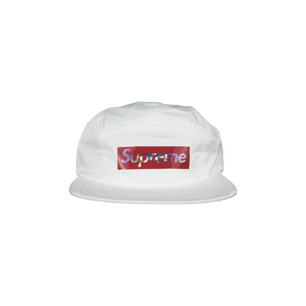 Supreme Holographic Camp Cap - White