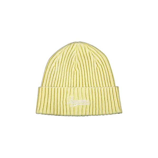 Supreme Bleached Rib Beanie - Yellow