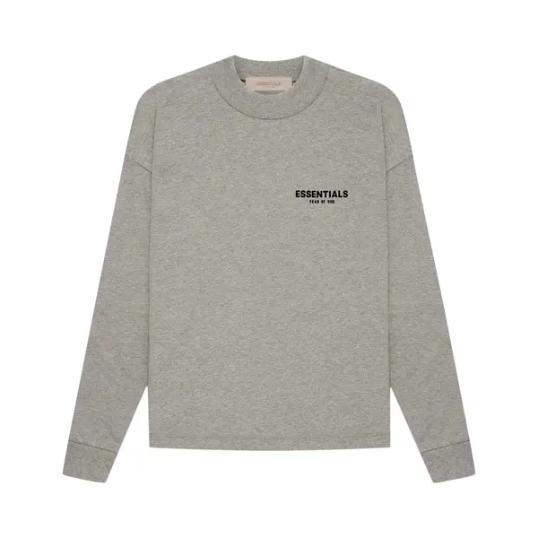 Fear Of God Long-sleeve Tee 'dark Oatmeal - Grey